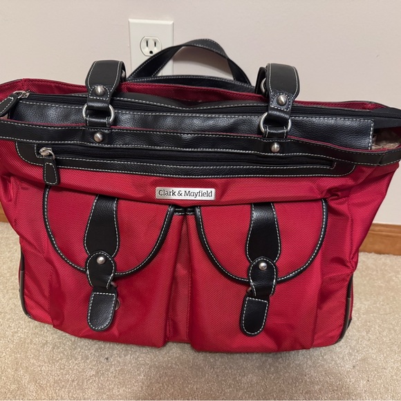 Bags | Red Laptop Bag | Poshmark